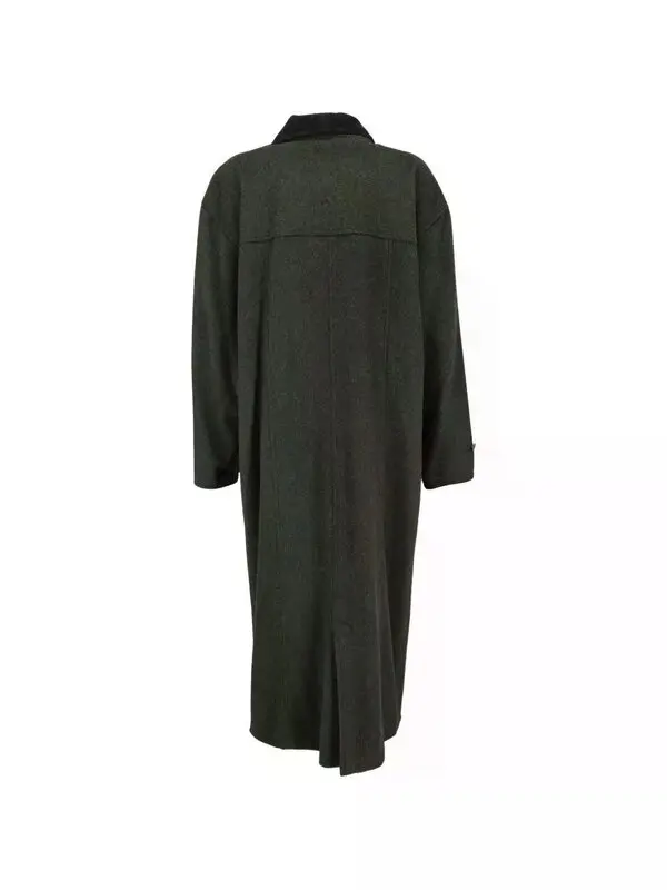 Fendi Double-breasted Corduroy-collar Coat