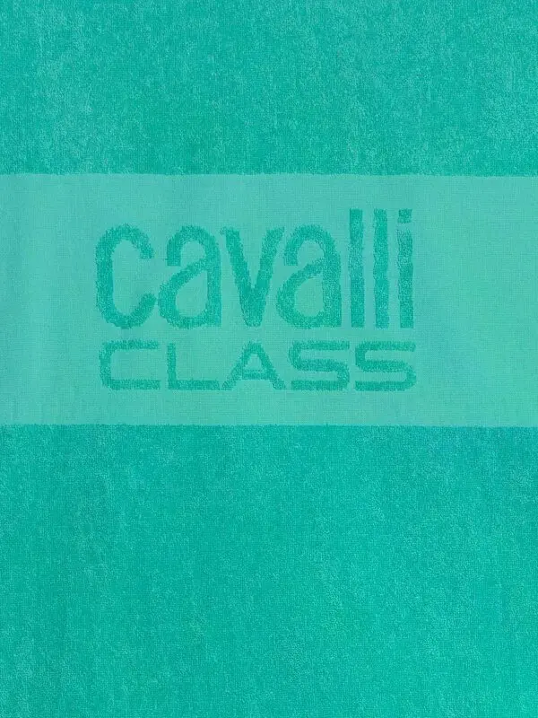 Roberto Cavalli Logo-jacquard Cotton Beach Towel