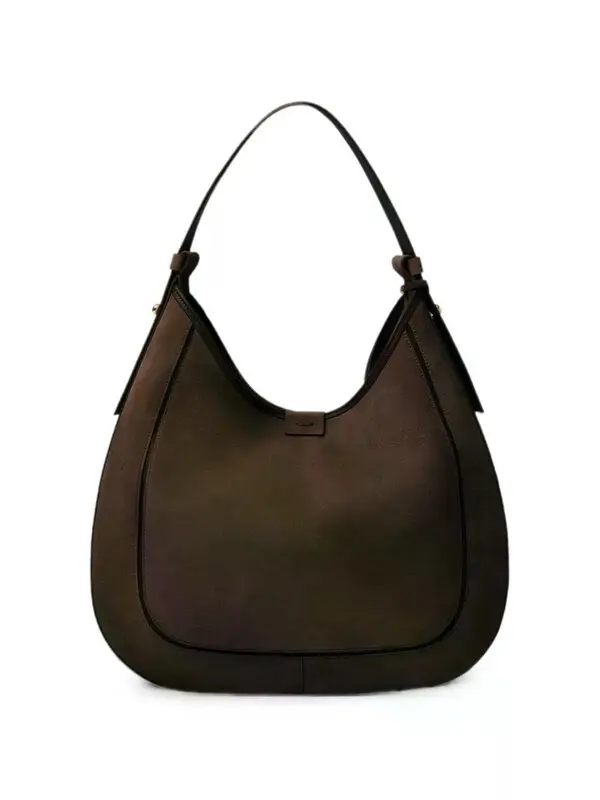 Fabiana Filippi Suede Shoulder Bag With Tassel Detail - Brown