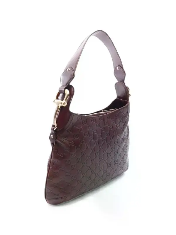 Gucci 2010s Horsebit Guccissima Shoulder Bag