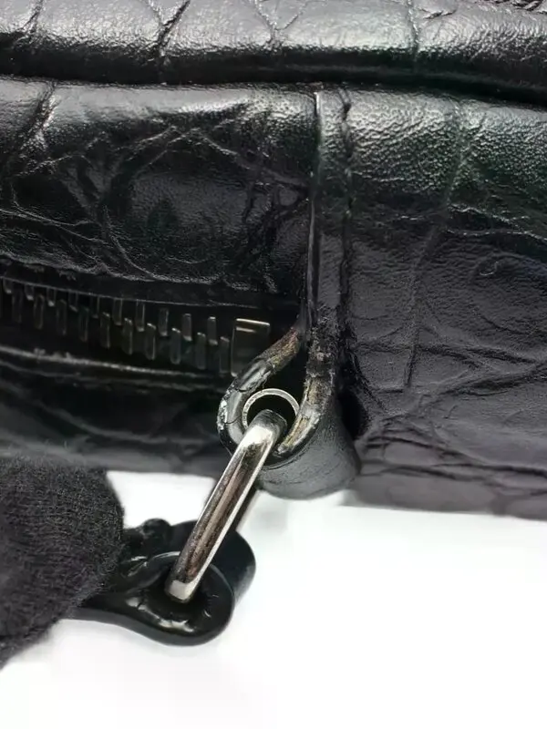 Saint Laurent Lou Croc-embossed Leather Crossbody Bag