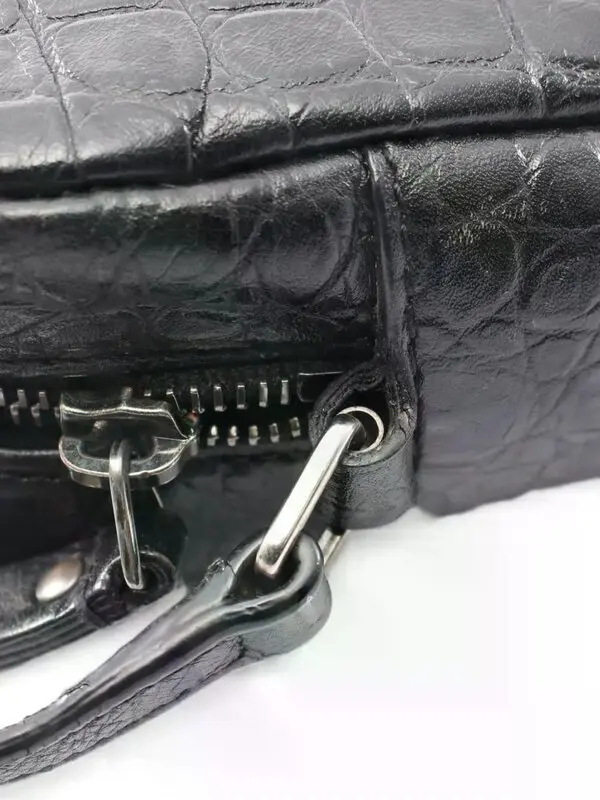 Saint Laurent Lou Croc-embossed Leather Crossbody Bag
