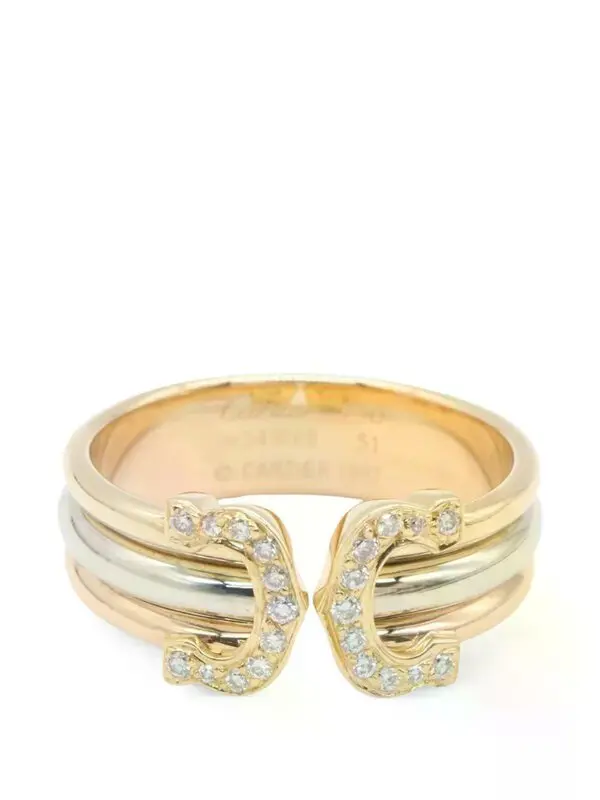 Cartier 18k Tri-color Diamond Ring - Gold