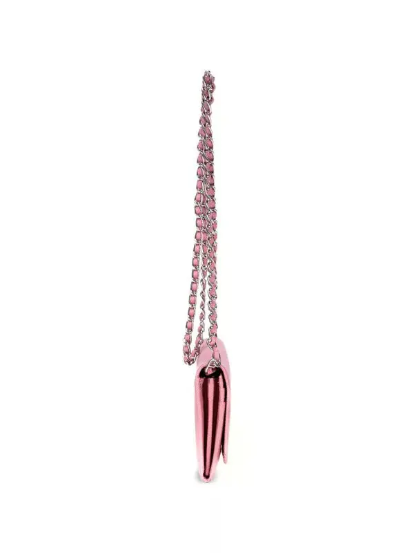 Prada Saffiano Leather Flap Chain Wallet