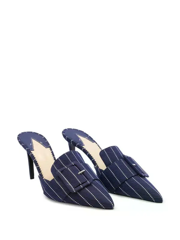 Altuzarra Pinstripe Buckle Detail Pumps - Blue