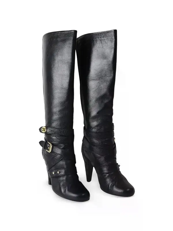Mulberry Postman's Lock Knee-high Boots - Black