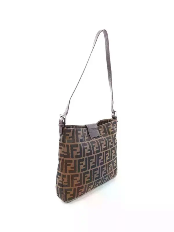Fendi Zucca Monogram Shoulder Bag - Brown