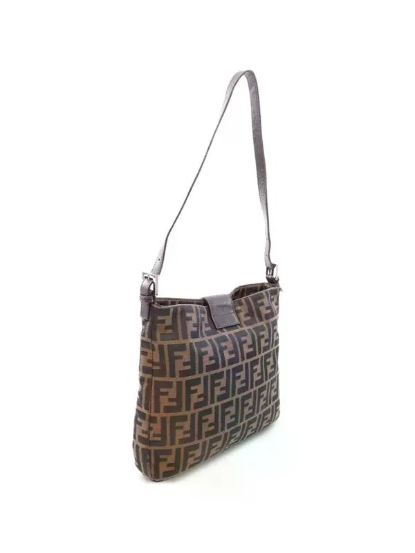 Fendi Zucca Monogram Shoulder Bag - Brown