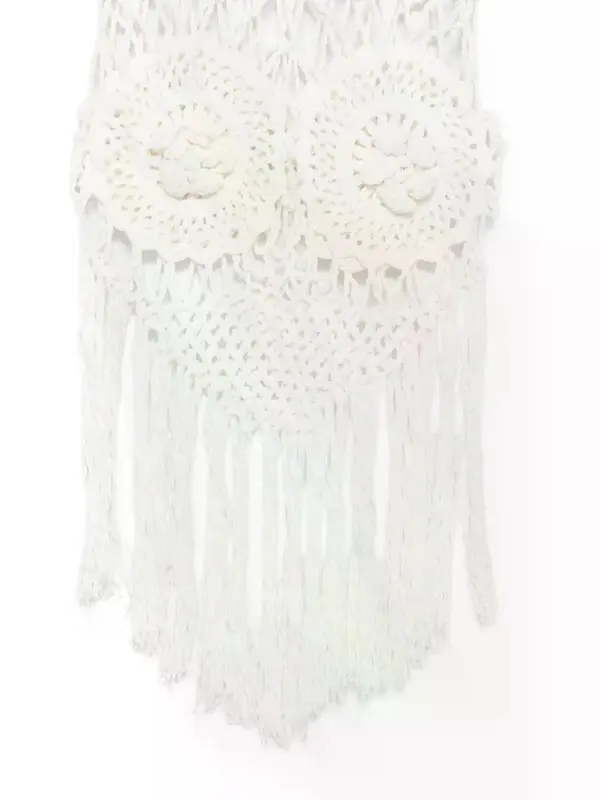 Giuseppe Di Morabito Floral Crochet Midi Skirt