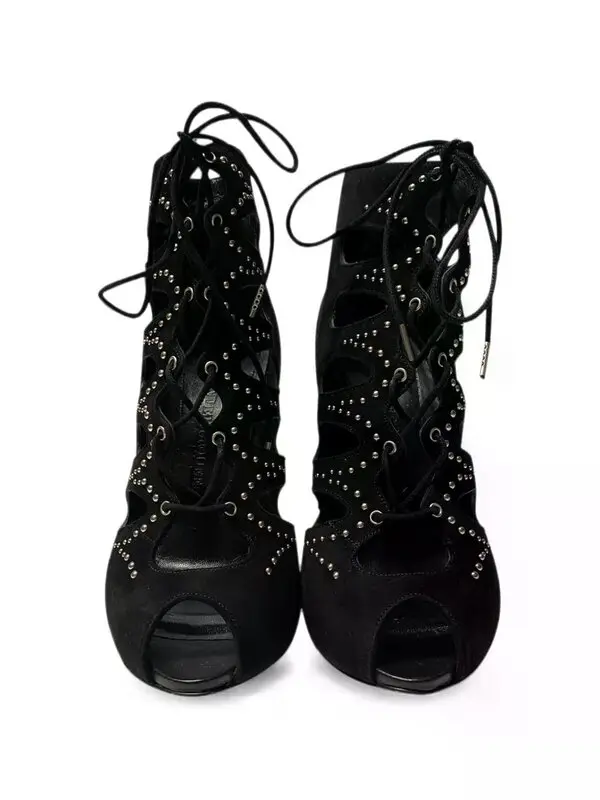 Alexander McQueen Studded Lace-up Boots