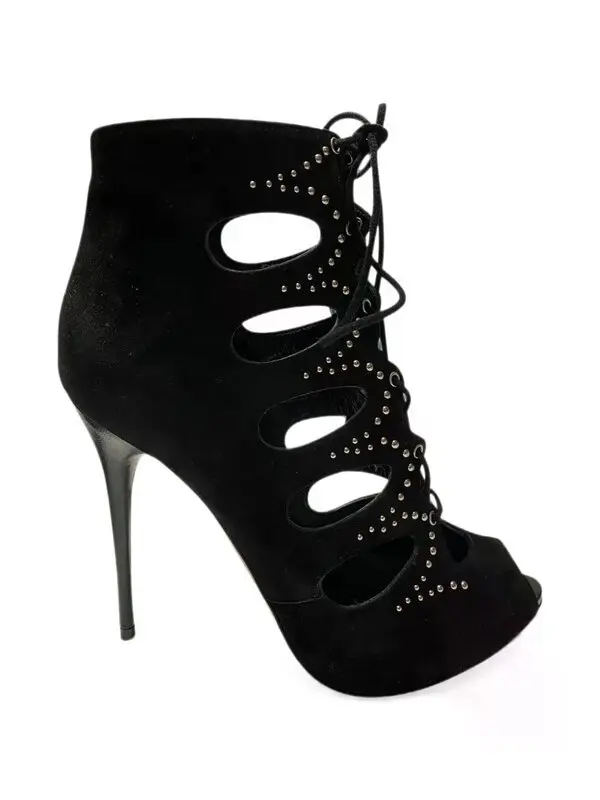 Alexander McQueen Studded Lace-up Boots
