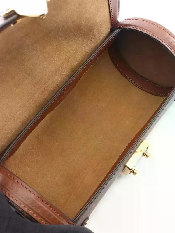 LOUIS VUITTON 2010s Papillon Trunk Monogram Chain Mini Bag