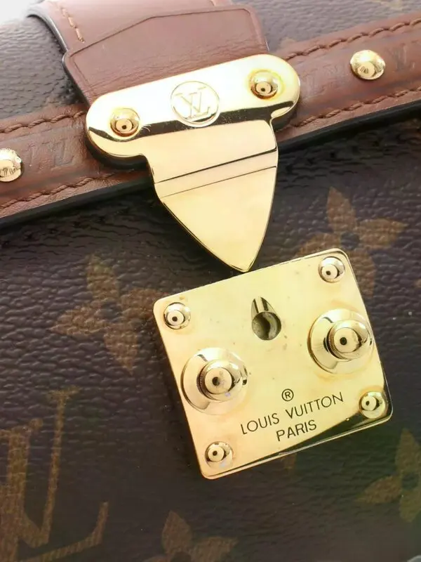 LOUIS VUITTON 2010s Papillon Trunk Monogram Chain Mini Bag