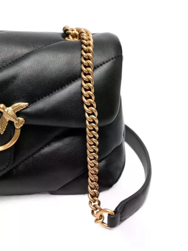 Pinko Love Birds Quilted Shoulder Bag