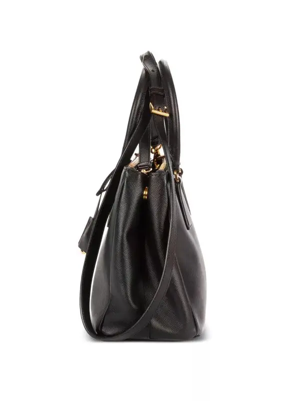 Prada Small Galleria Double-zip Tote Bag - Black