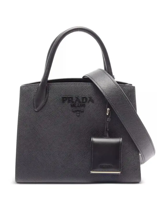 Prada Saffiano Leather Handbag - Black