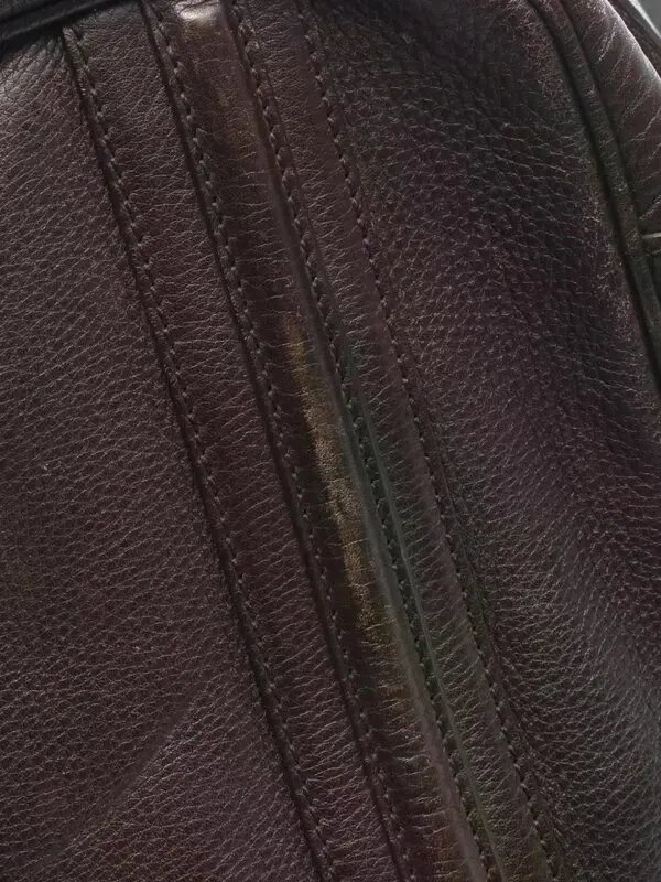 Gucci 2000s Logo-detail Grained Leather Crossbody Bag