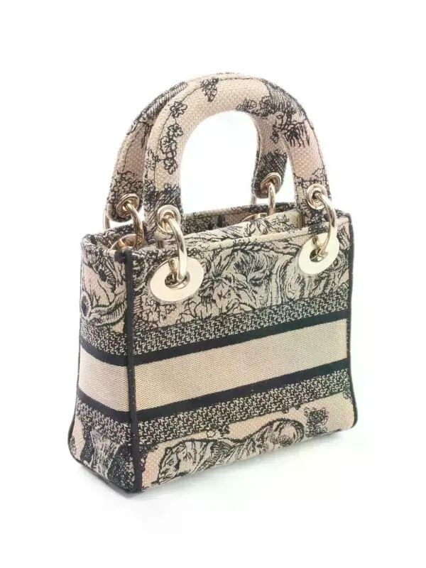 Dior 2000s Mini Lady D-lite Handbag - Neutrals