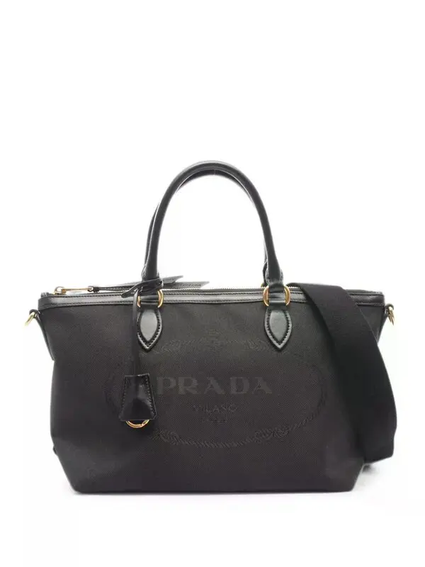 Prada 2010s Logo-print Tote Bag