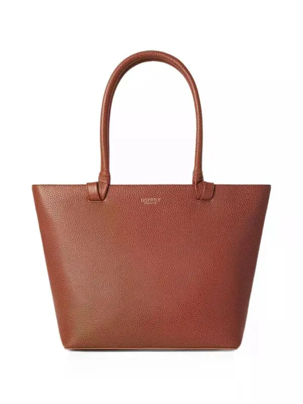 OSPREY Grained Leather Tote Bag - Brown