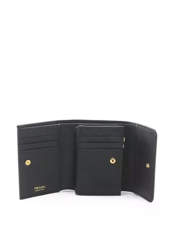 Prada 2020s Saffiano Metal Trifold Wallet