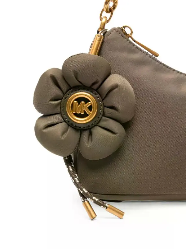 Michael Kors Floral-applique Chain-link Shoulder Bag
