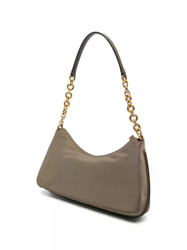 Michael Kors Floral Applique Chain-link Shoulder Bag - Green