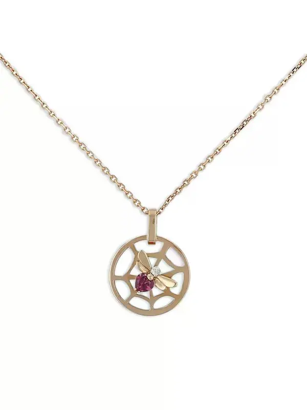 CHAUMET Attrape Moi Si Tu M'aimes Gold Necklace With Diamond And Tourmaline - Pink