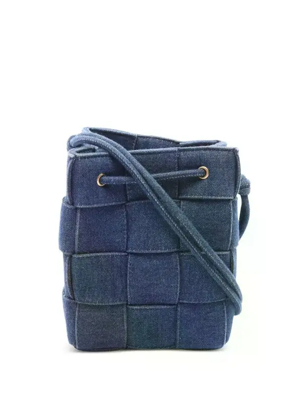 Bottega Veneta Small Cassette Bucket Bag - Blue
