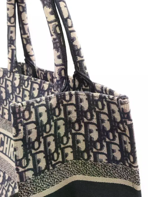 Dior 2000s Medium Book Canvas Tote Bag