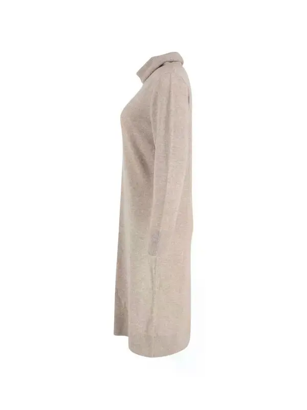 N.peal Roll-neck Long-sleeve Midi Dress
