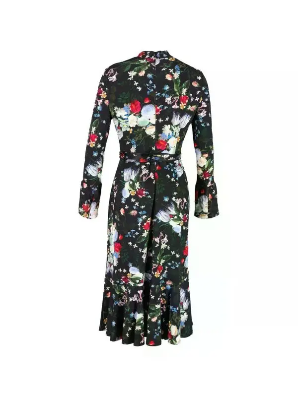 Erdem Hilma Floral-print Silk Midi Dress