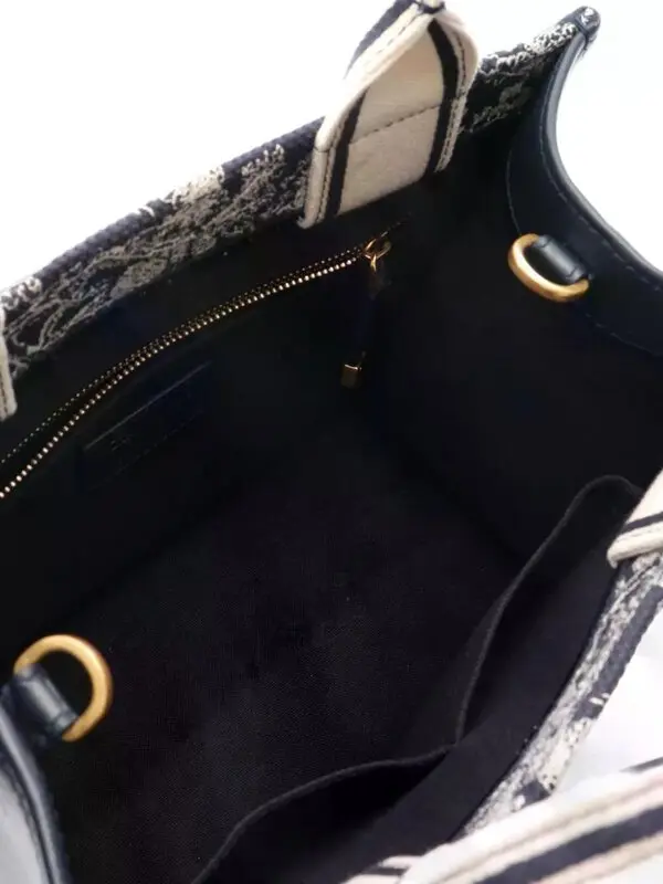 Dior Small Book Tote Logo Print