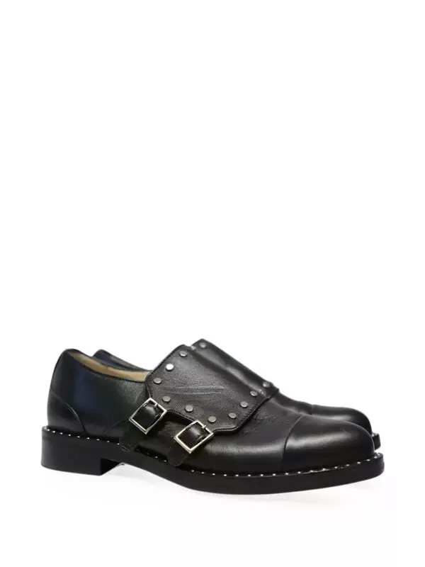 JIMMY CHOO Studded Monk Strap Shoes