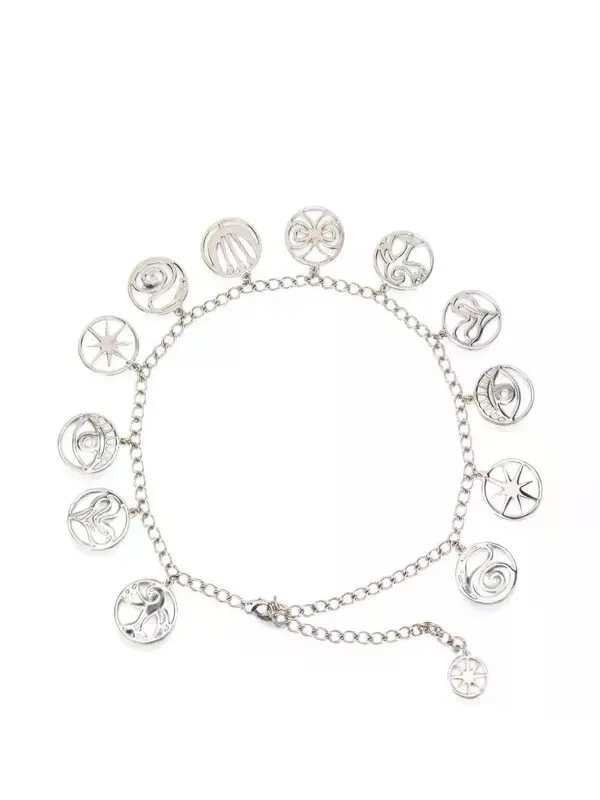 Alberta Ferretti Tone Pendant Chain Belt