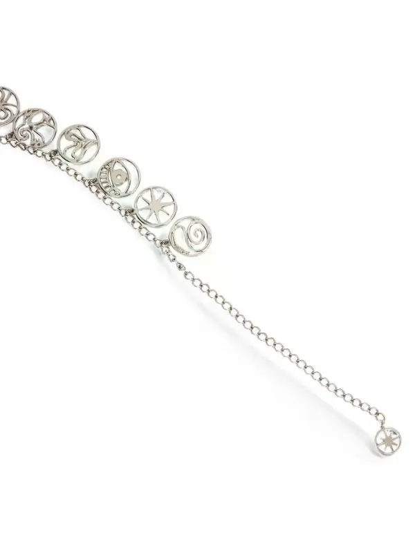 Alberta Ferretti Tone Pendant Chain Belt