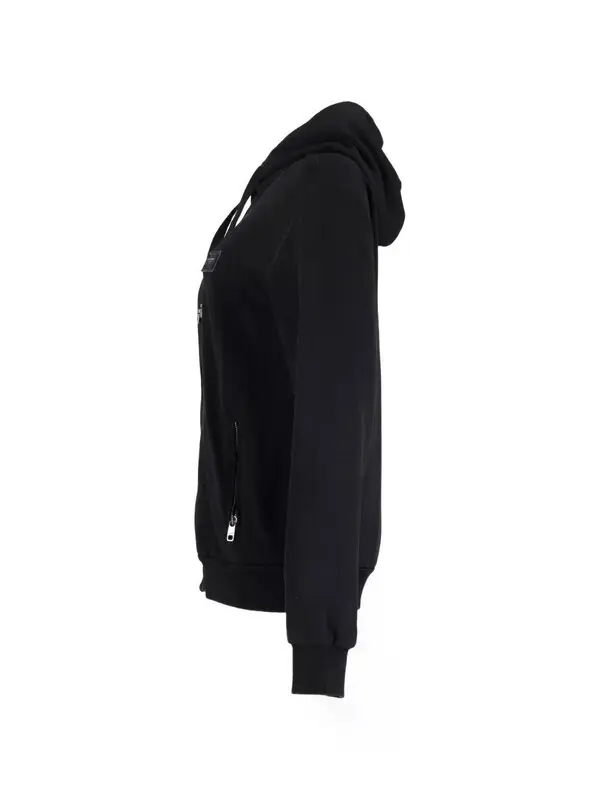 Dolce & Gabbana Logo-patch Zip-up Hoodie