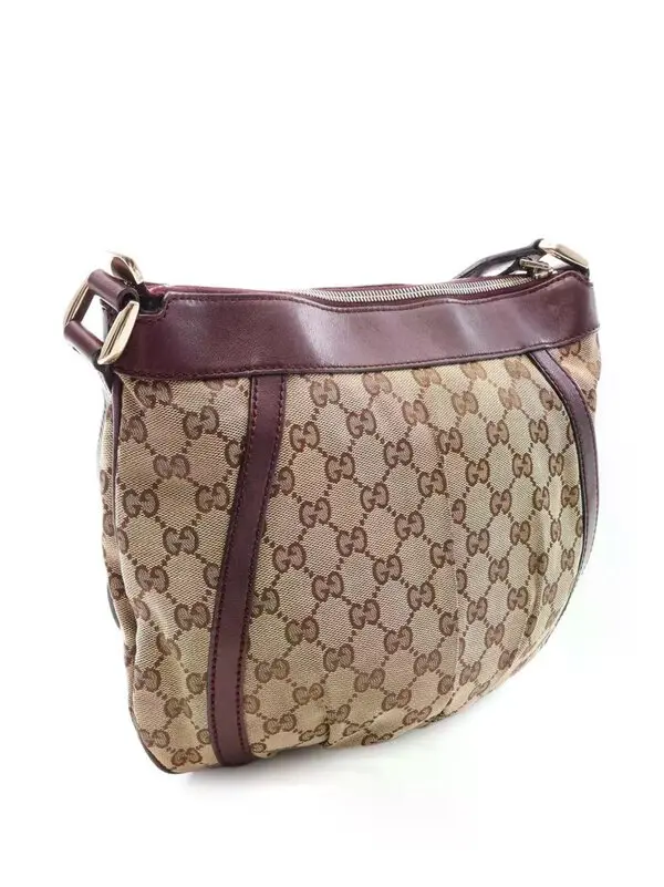 Gucci Beige Gg Monogram Canvas Shoulder Bag - Neutrals