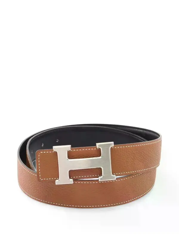 Hermès 2010s Constance Reversible Leather Belt