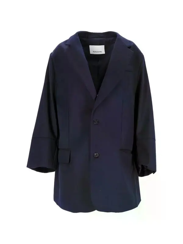 THE FRANKIE SHOP Brooklyn Oversized Blazer - Blue