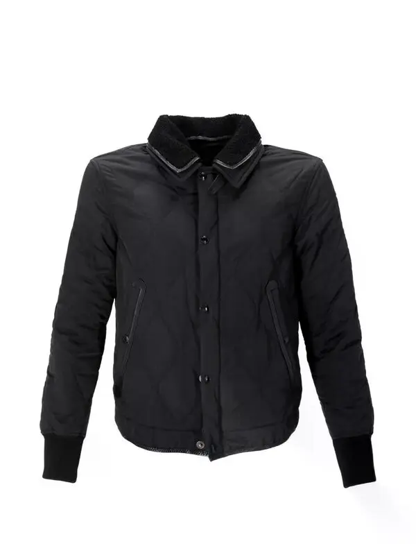 TOM FORD Leather-trimmed Quilted Jacket