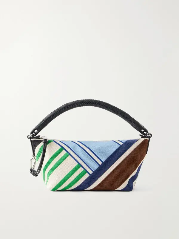 Loewe Cala Bayadere Striped Canvas Shoulder Bag
