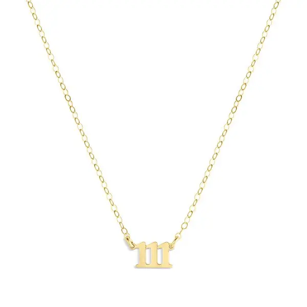 SET & STONES Angel Numbers Necklace- One - Gold