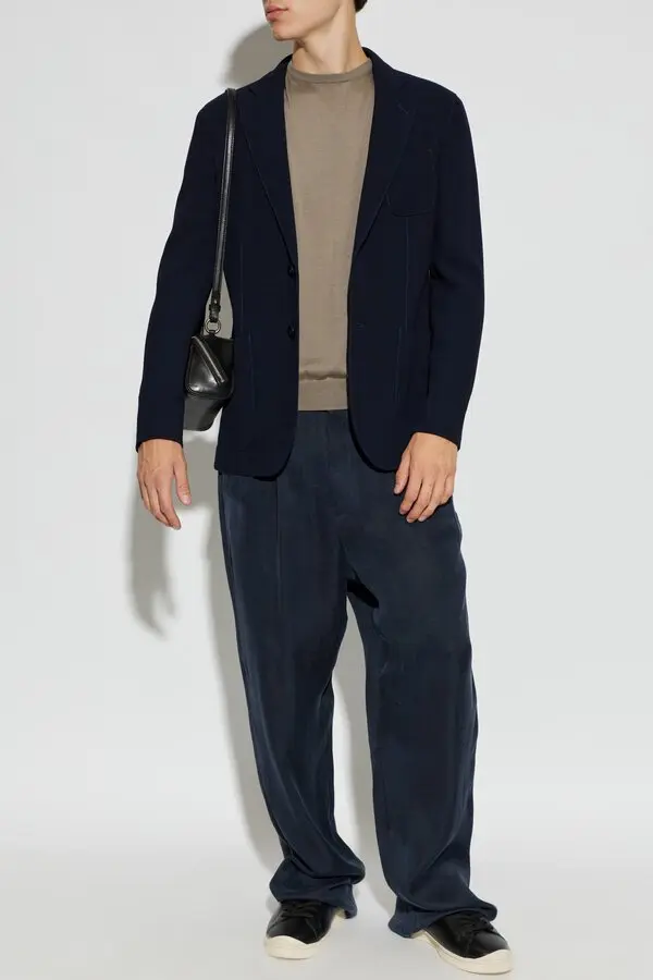 Giorgio Armani T-shirt With Embroidered Logo