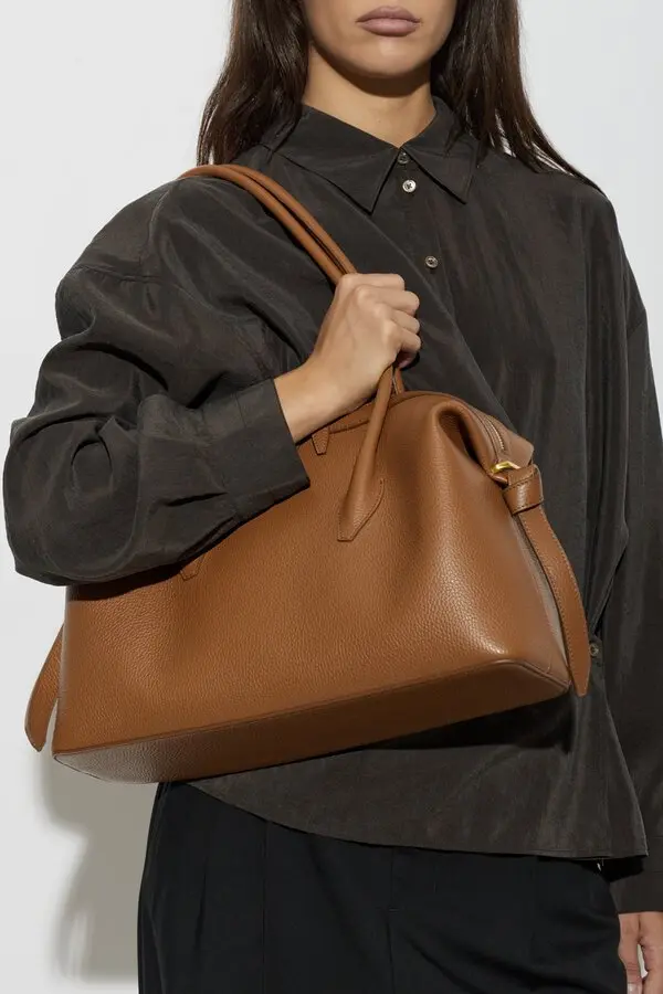 Yuzefi Brioche Duffle Bag In Top-grain Leather
