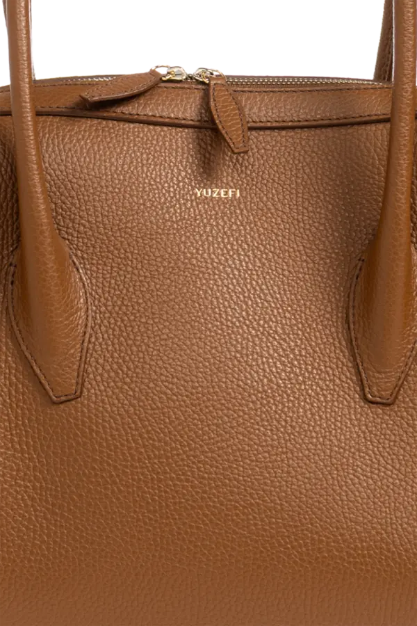 Yuzefi Brioche Duffle Bag In Top-grain Leather