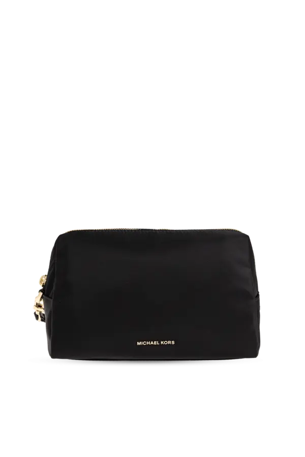 Michael Kors Cosmetic Bag With Logo - Black