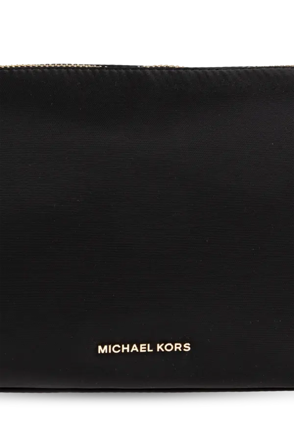 Michael Kors Cosmetic Bag With Gold Tone Logo Detail
