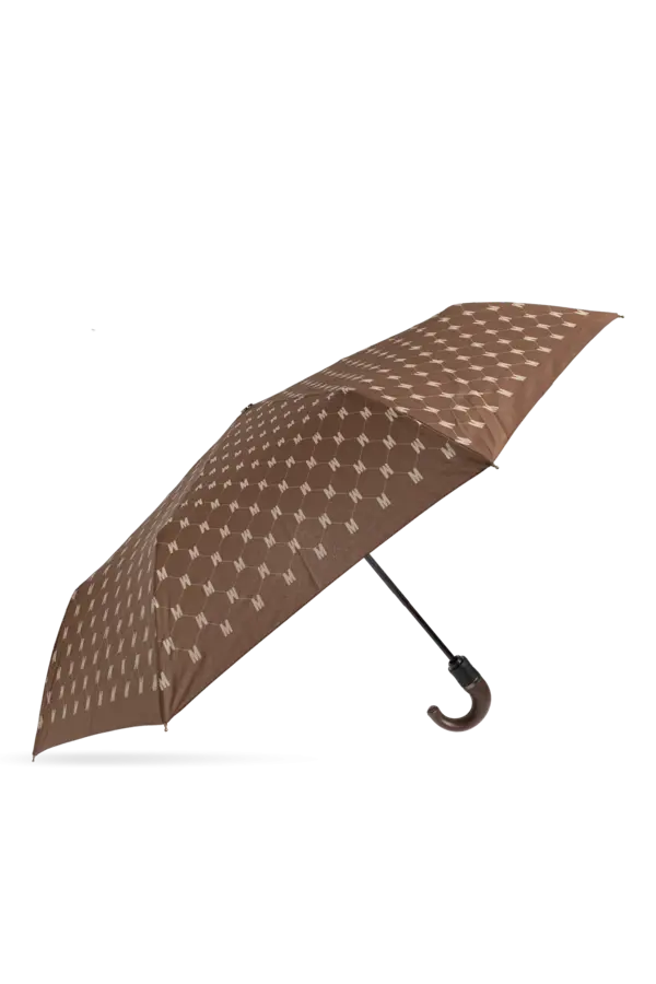 Moschino Folding Umbrella With Monogram
