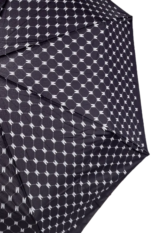 Moschino Folding Umbrella With Monogram